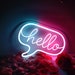 Hello Neon Sign Flex LED Neon Light Custom Text Flex Led Neon Light ...