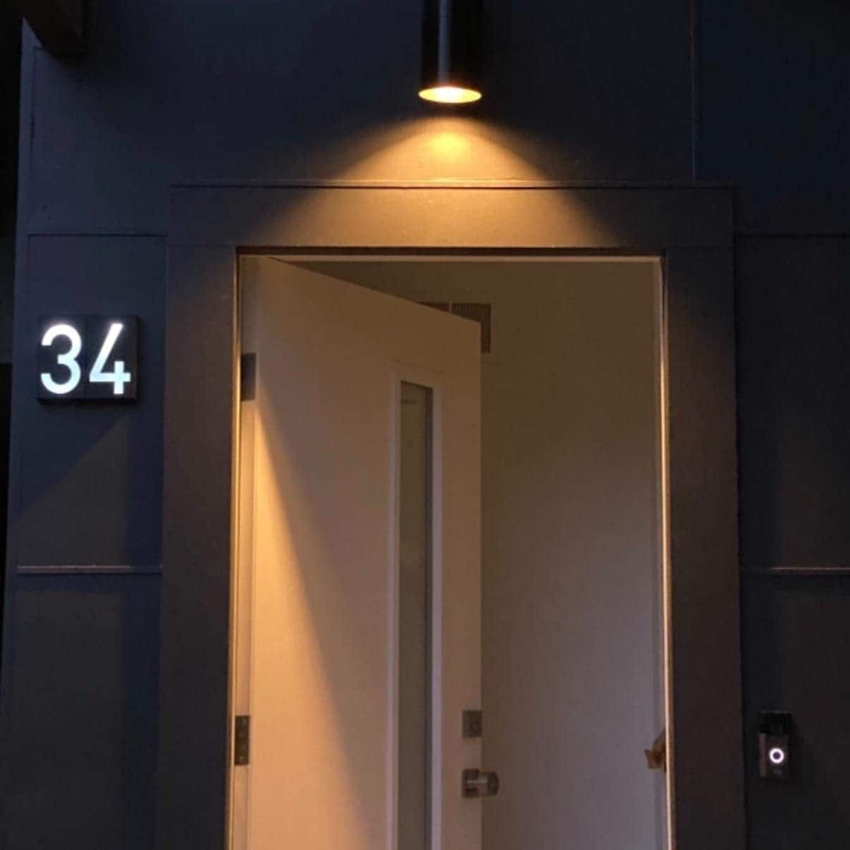 Lighted House Number Fixture