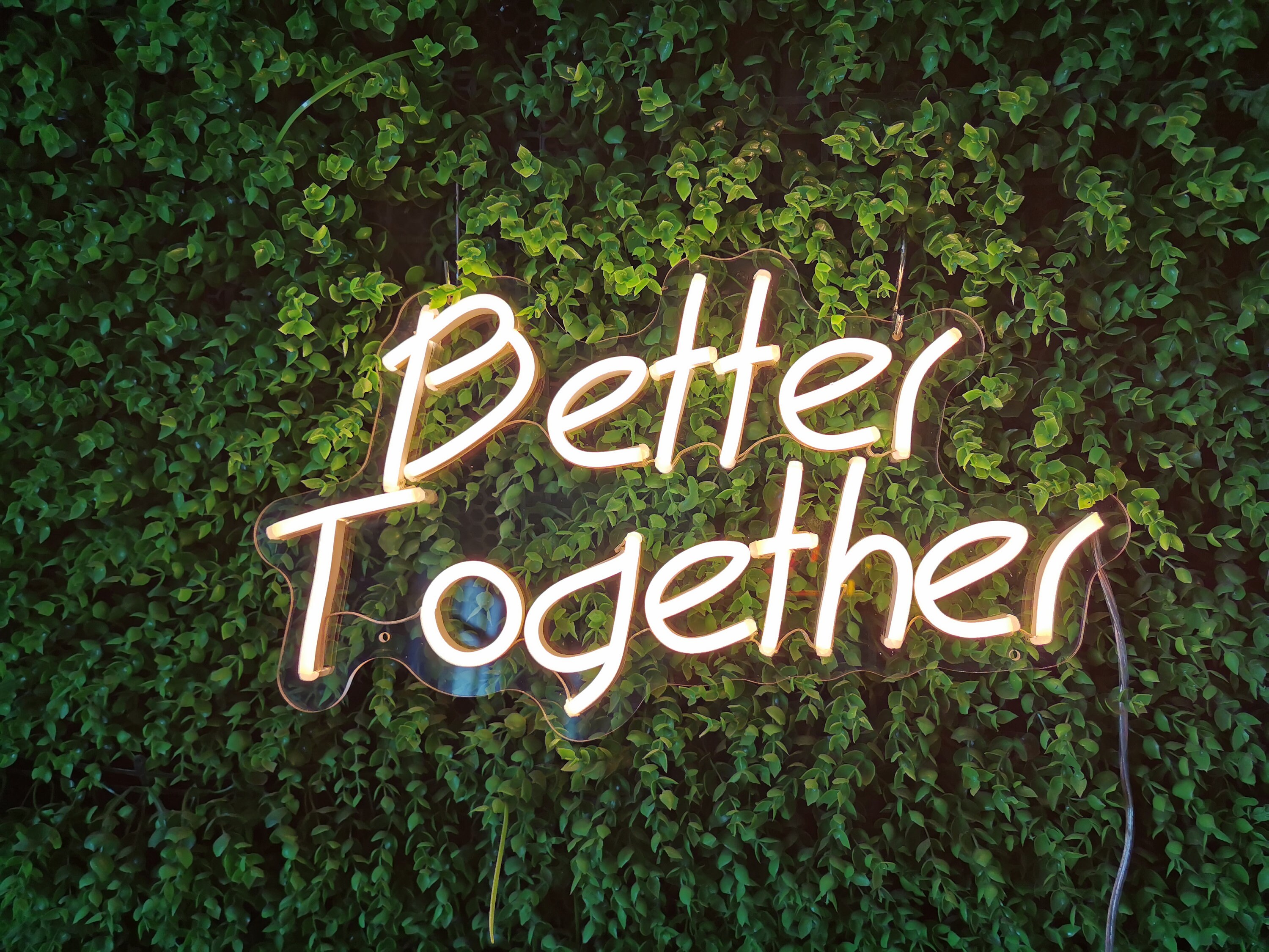 Better Together Neon Sign Flex Led Text Neon Light Sign Led | Etsy