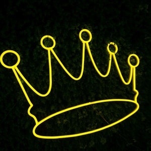 Crown Neon Sign丨custom Neon Light With Flex Led Pattern Neon Light Sign ...
