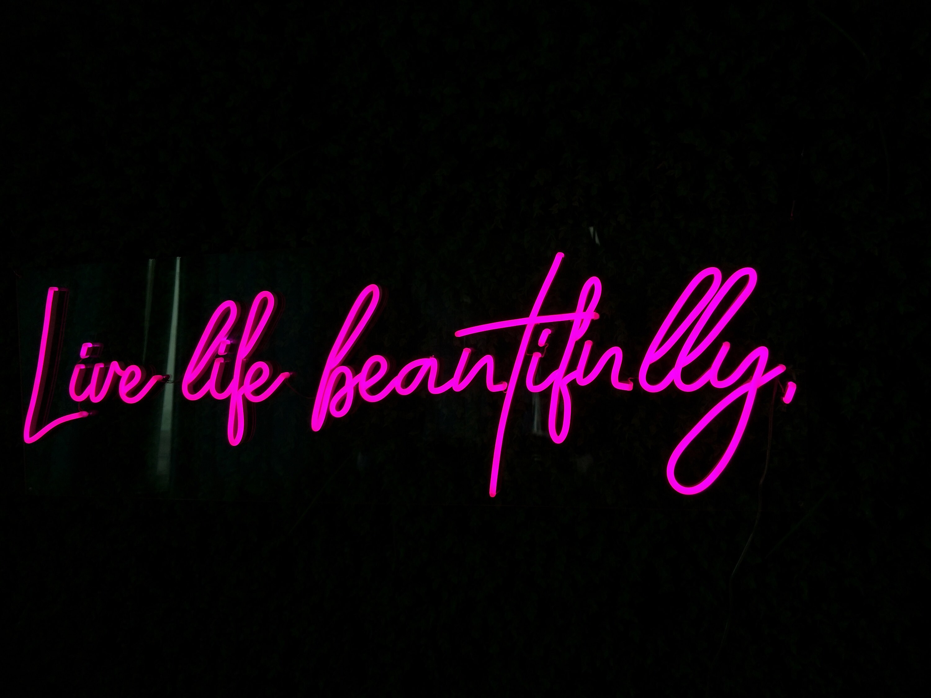 Live Life Beautiful Custom Neon Sign on Stock Neon Light - Etsy