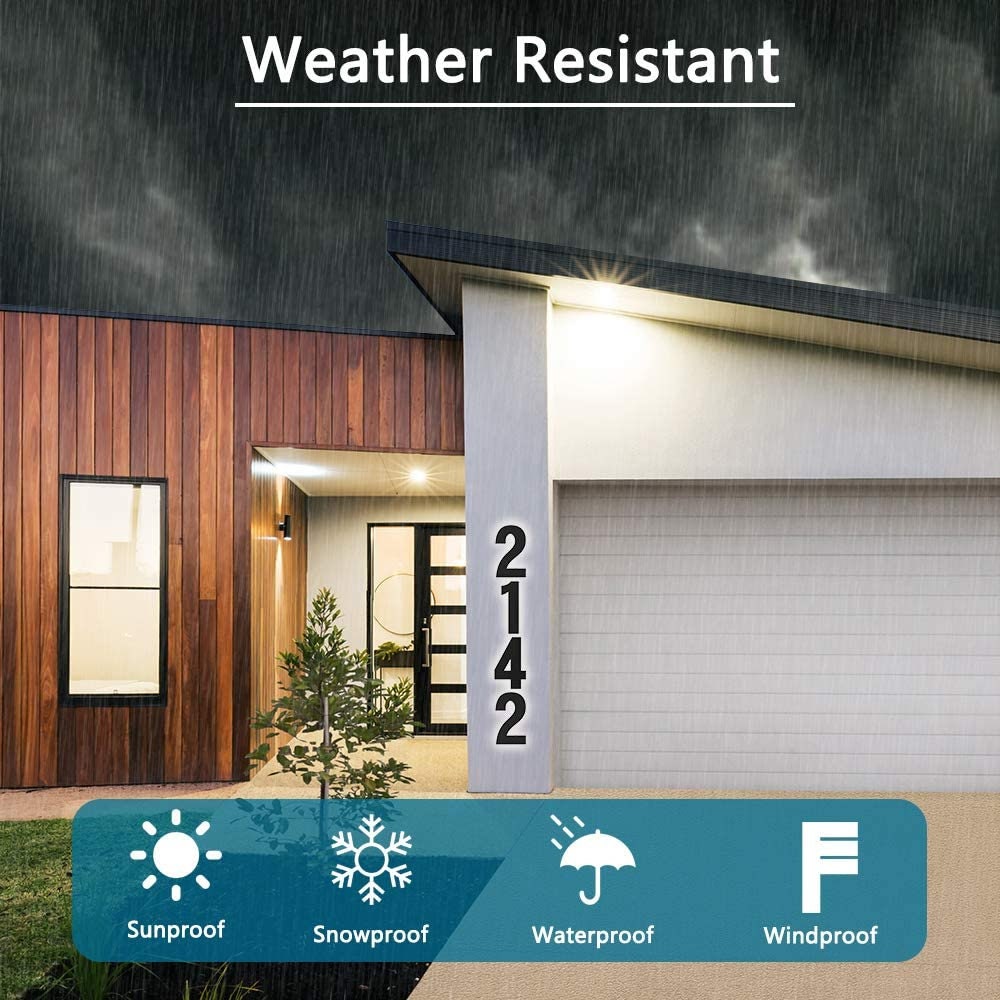 Lighted House NumberBacklit Floating LED Lighted Outdoor | Etsy