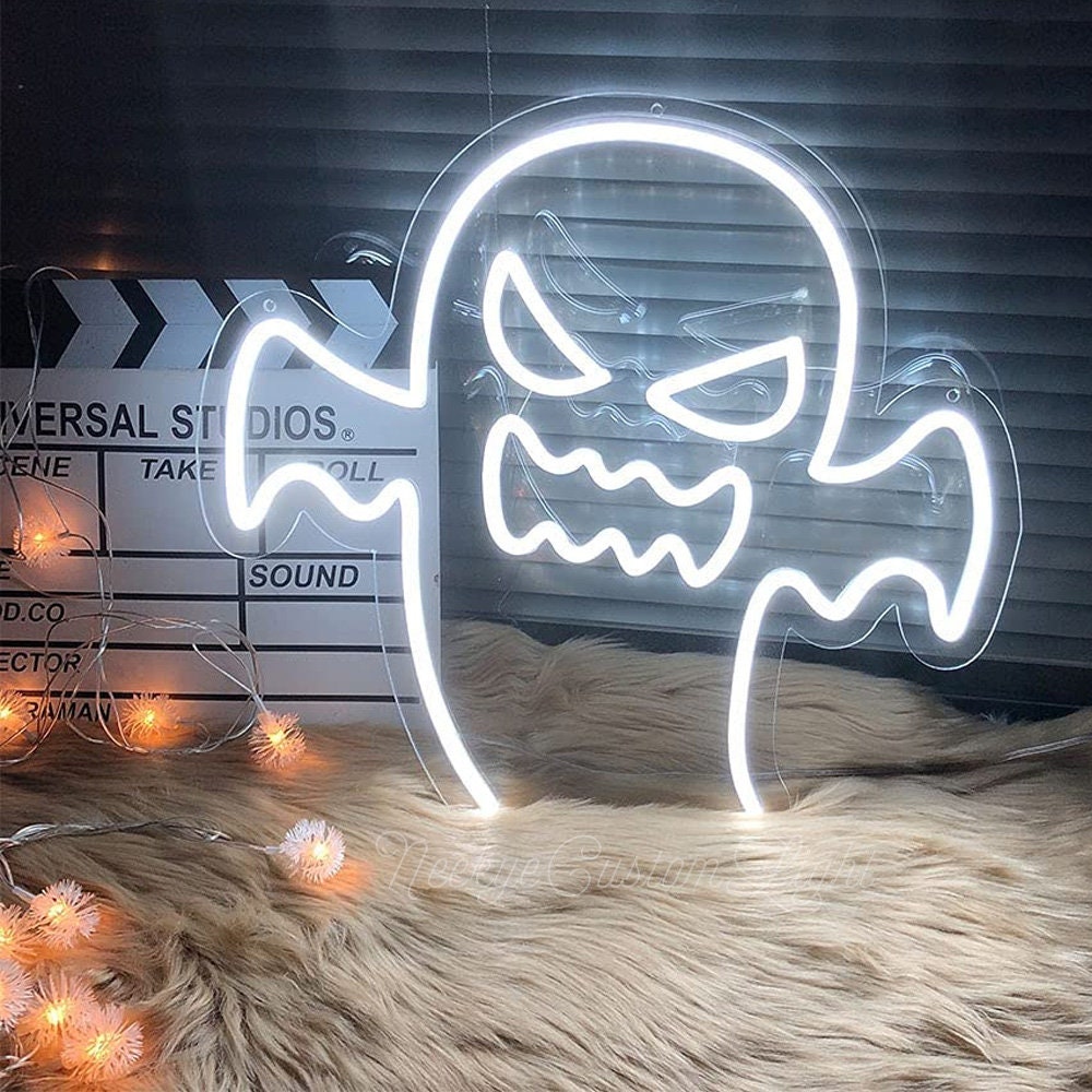 Halloween Ghost Neon Sign, Custom Halloween Neon Sign, Led Neon Light ...