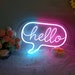 Hello Neon Sign Flex LED Neon Light Custom Text Flex Led Neon Light ...