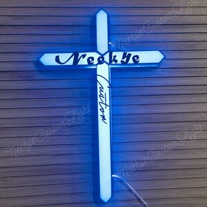 Custom LED Cross Sign Light Box Sign丨religious Wall Decoration With ...