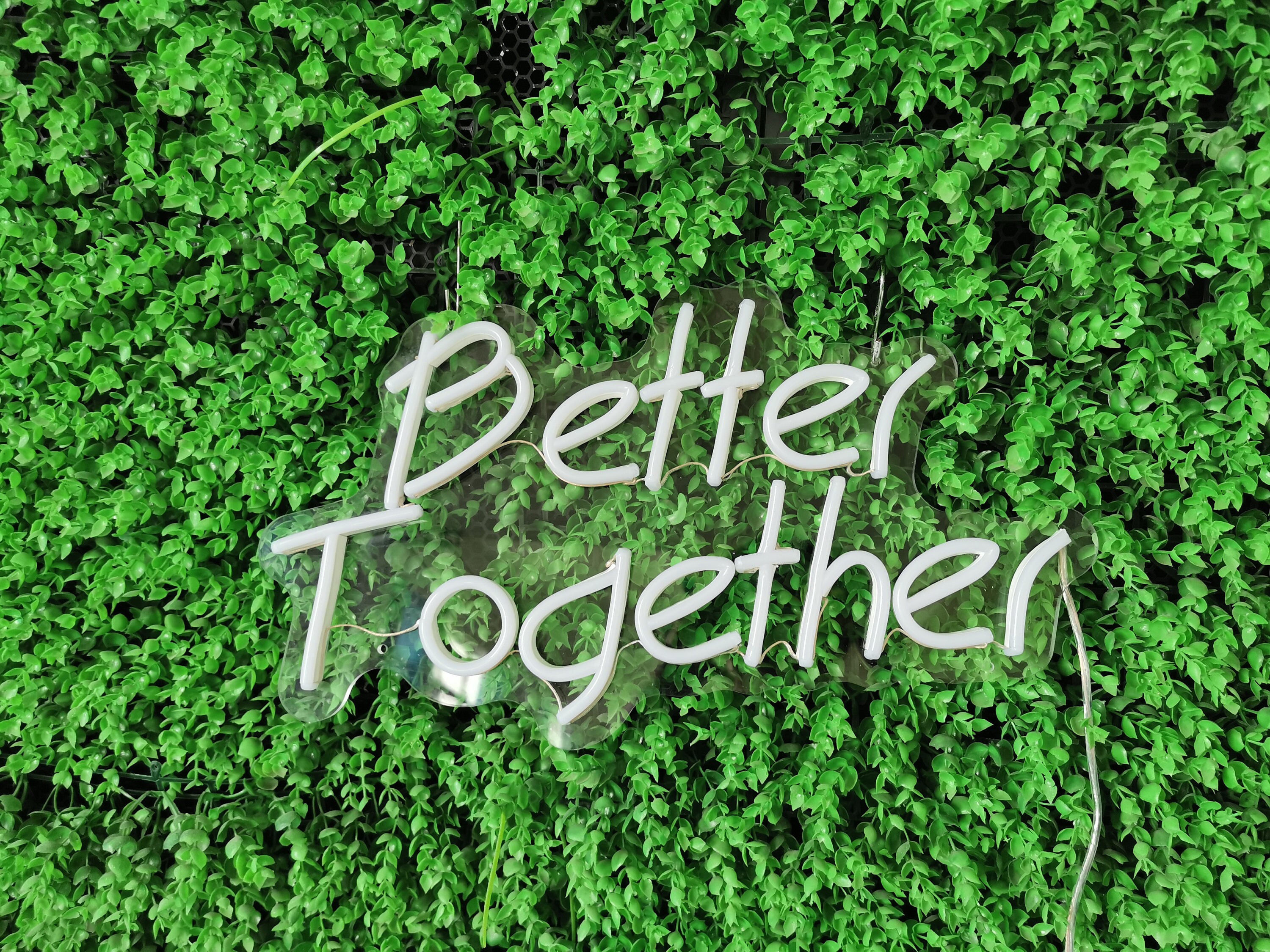 Better Together Neon Sign Flex Led Text Neon Light Sign Led | Etsy
