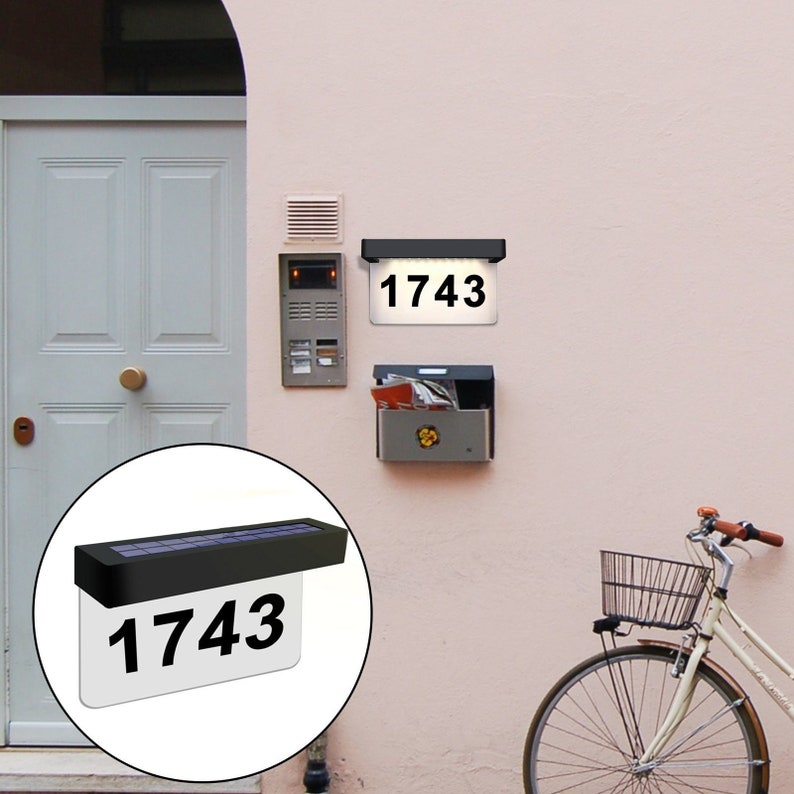 House Numbers for Outside, Custom Address Numbers for Home,solar ...