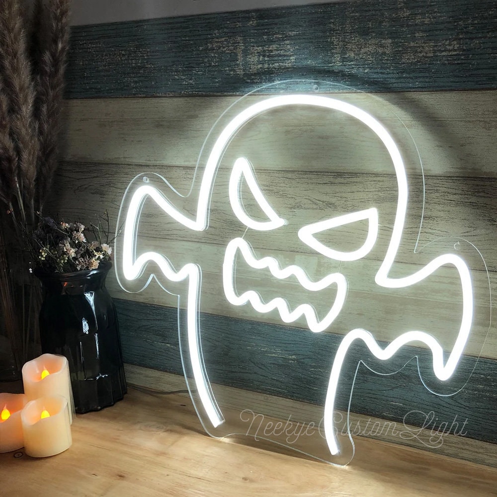 Halloween Ghost Neon Sign, Custom Halloween Neon Sign, Led Neon Light ...