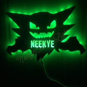 Personalized Mirror Ghost LED Light Sign丨custom Name Decor Night Light ...