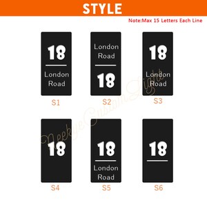 Custom House Number Sign丨led Number Modern Address Plaque Light Box丨 ...