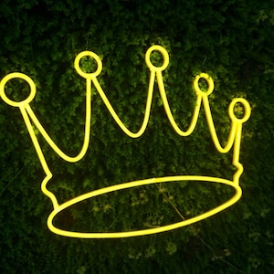 Crown Neon Sign丨custom Neon Light With Flex Led Pattern Neon Light Sign ...