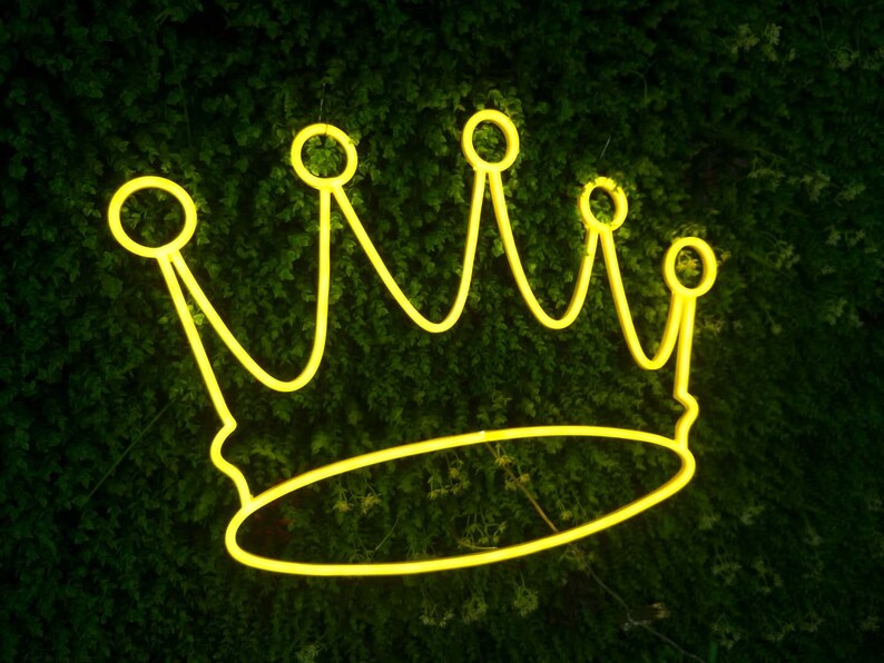 Crown Neon Sign丨custom Neon Light With Flex Led Pattern Neon Light Sign ...