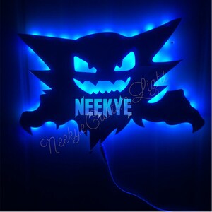 Personalized Mirror Ghost LED Light Sign丨custom Name Decor Night Light ...