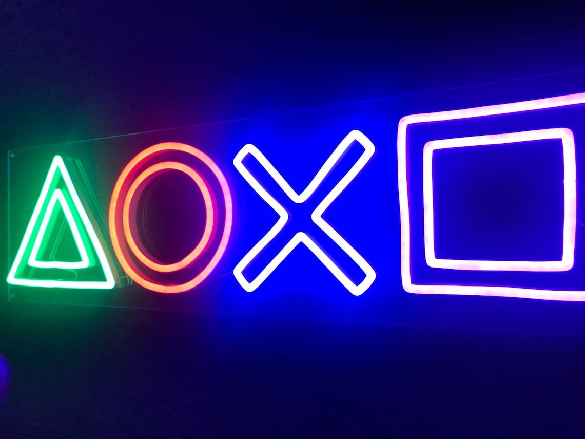 Playstation LED Neon Sign Custom Neon Light Flex Led Neon | Etsy