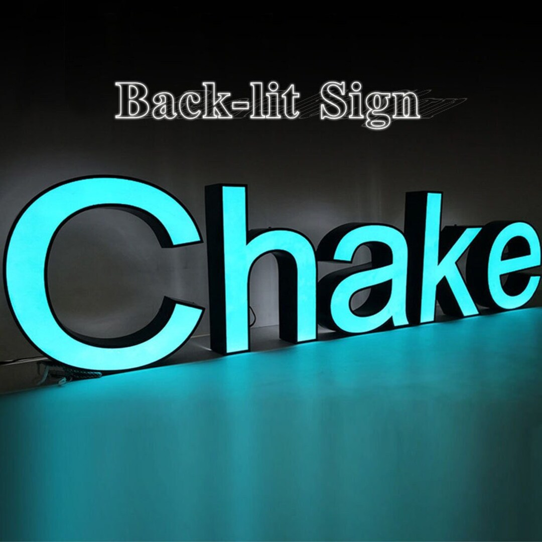 Back-lit 3D Sign, Custom Illuminated Sign, Company Custom Logo ...