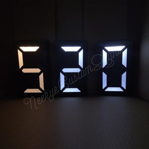 Solar House Numbers Light, Outdoor DIY Solar Address Sign, LED House ...