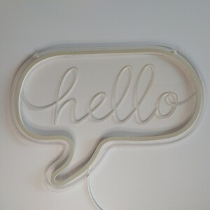 Hello Neon Sign Flex LED Neon Light Custom Text Flex Led Neon Light ...
