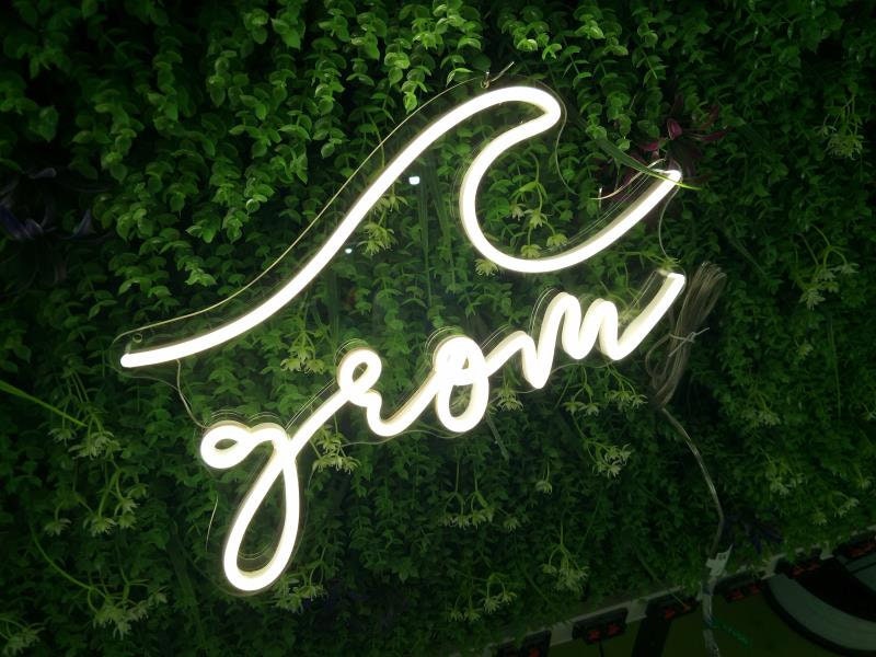 Grom Wave Custom Neon Sign Flex Led Neon Light Sign Led Logo - Etsy