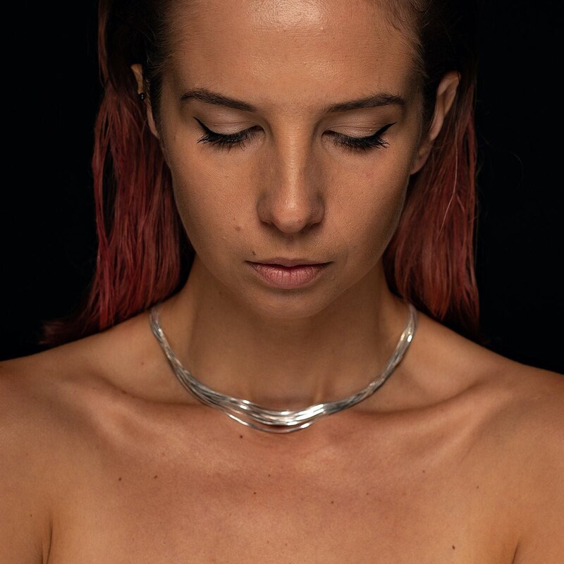 Liquid Silver Necklaces - Etsy