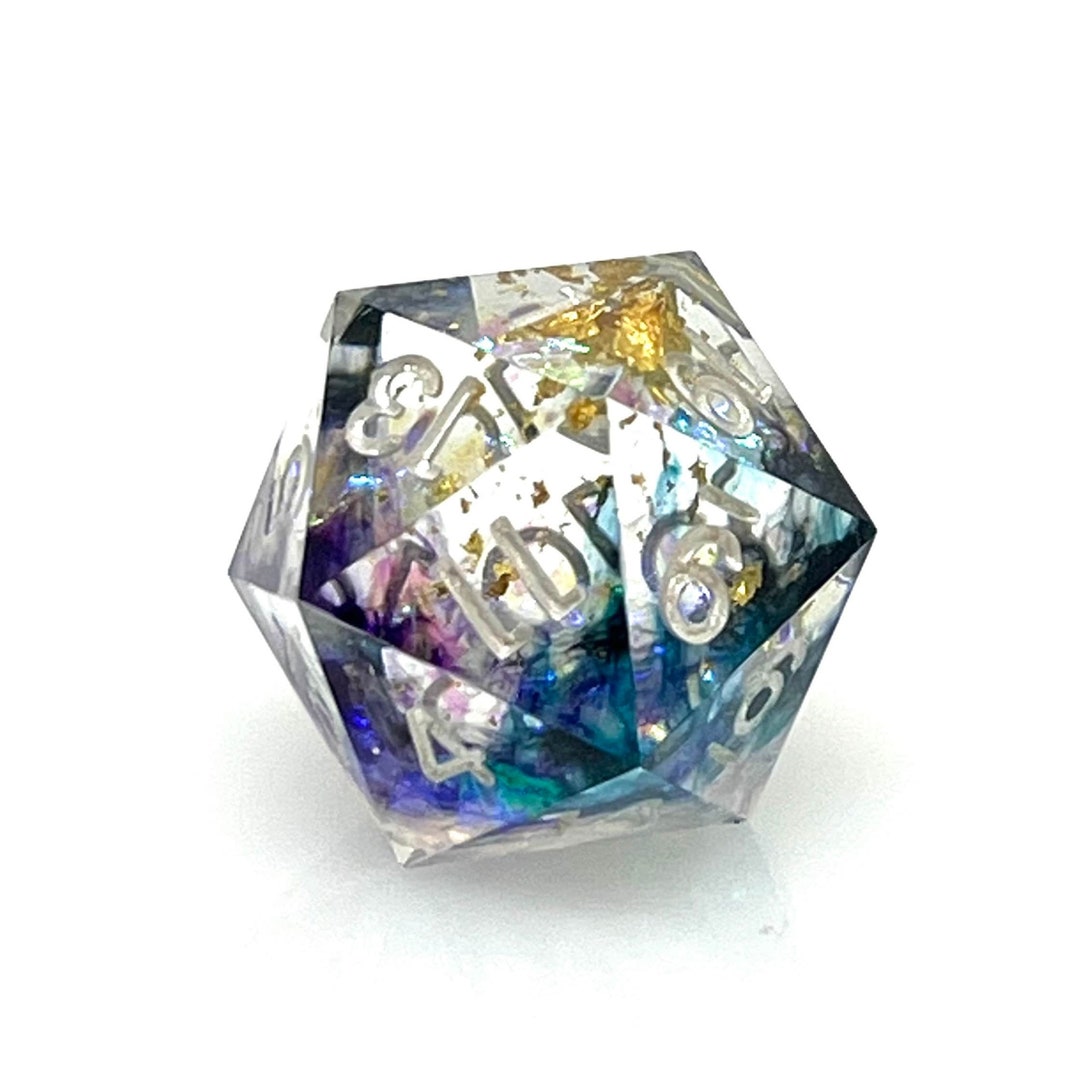 FAERIE FIRE Shadow Light, Hand-crafted D20 Single Polyhedral Dice for ...