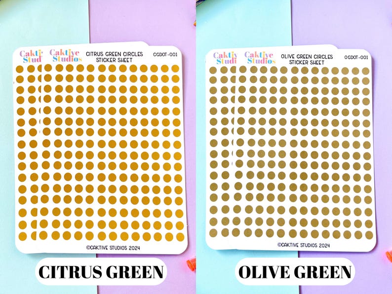 Mini Sticky Dots - Functional Planning Stickers - Hobonichi Cousin ...