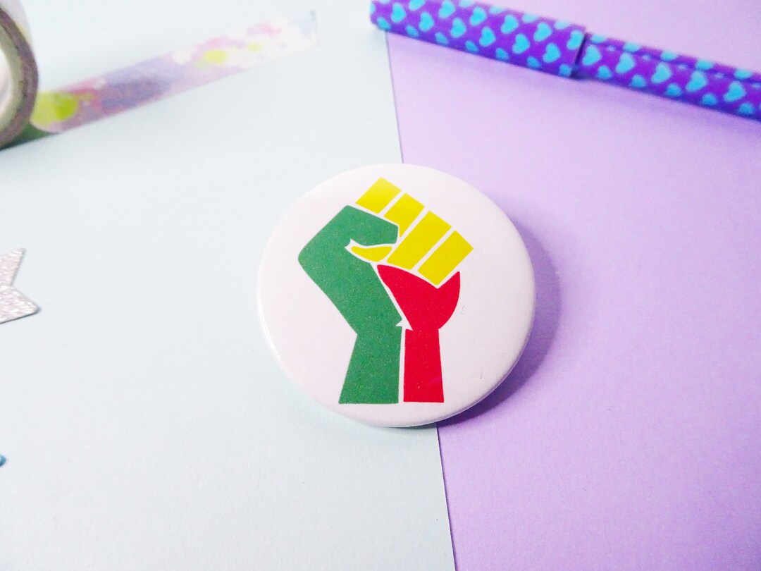 Black Power Fist Pin Button Badge - Black Pride Gift - Black History ...