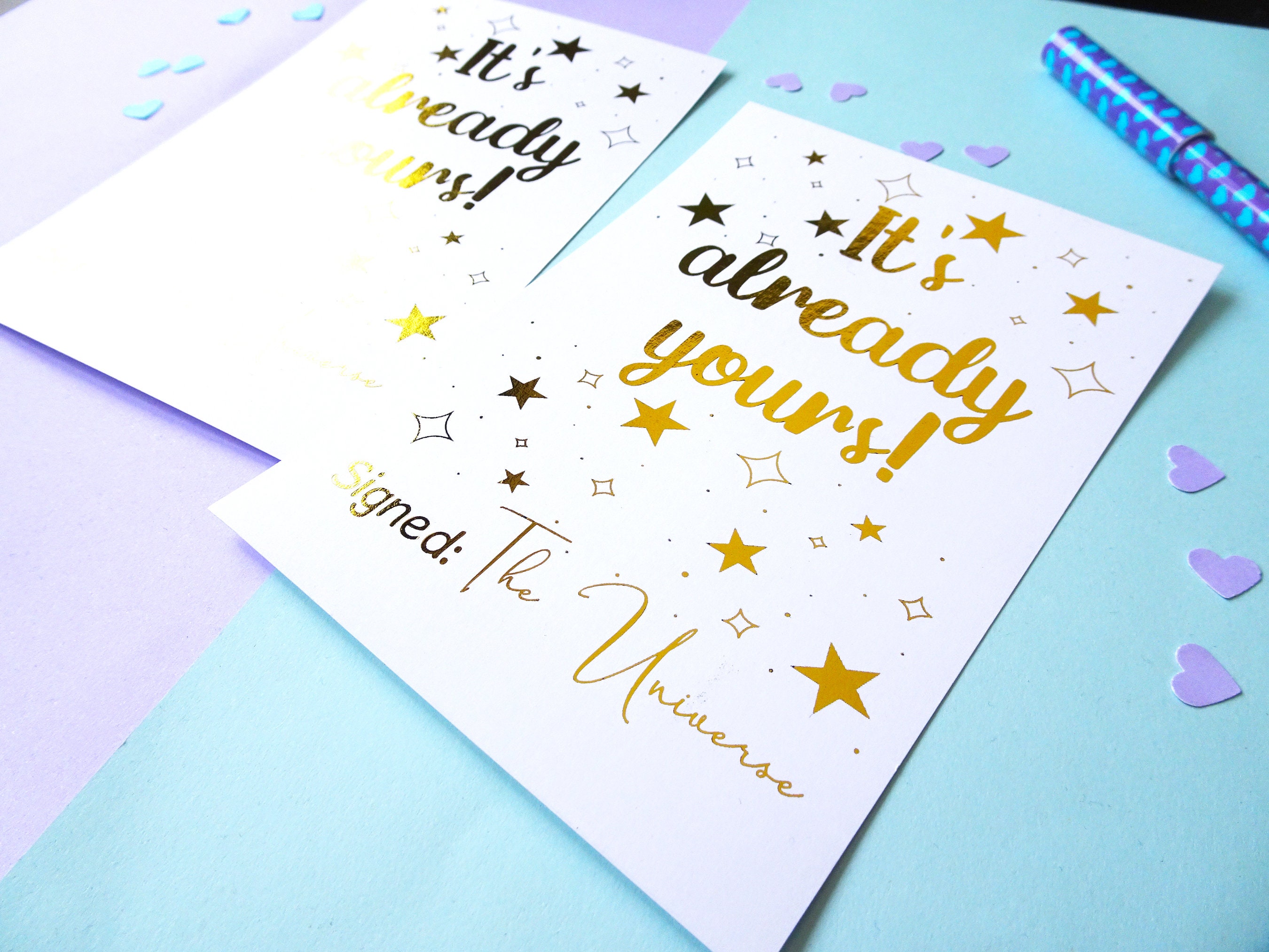 Inspirational Foil Quote Print, Foiled Lettering Print, Motivational ...