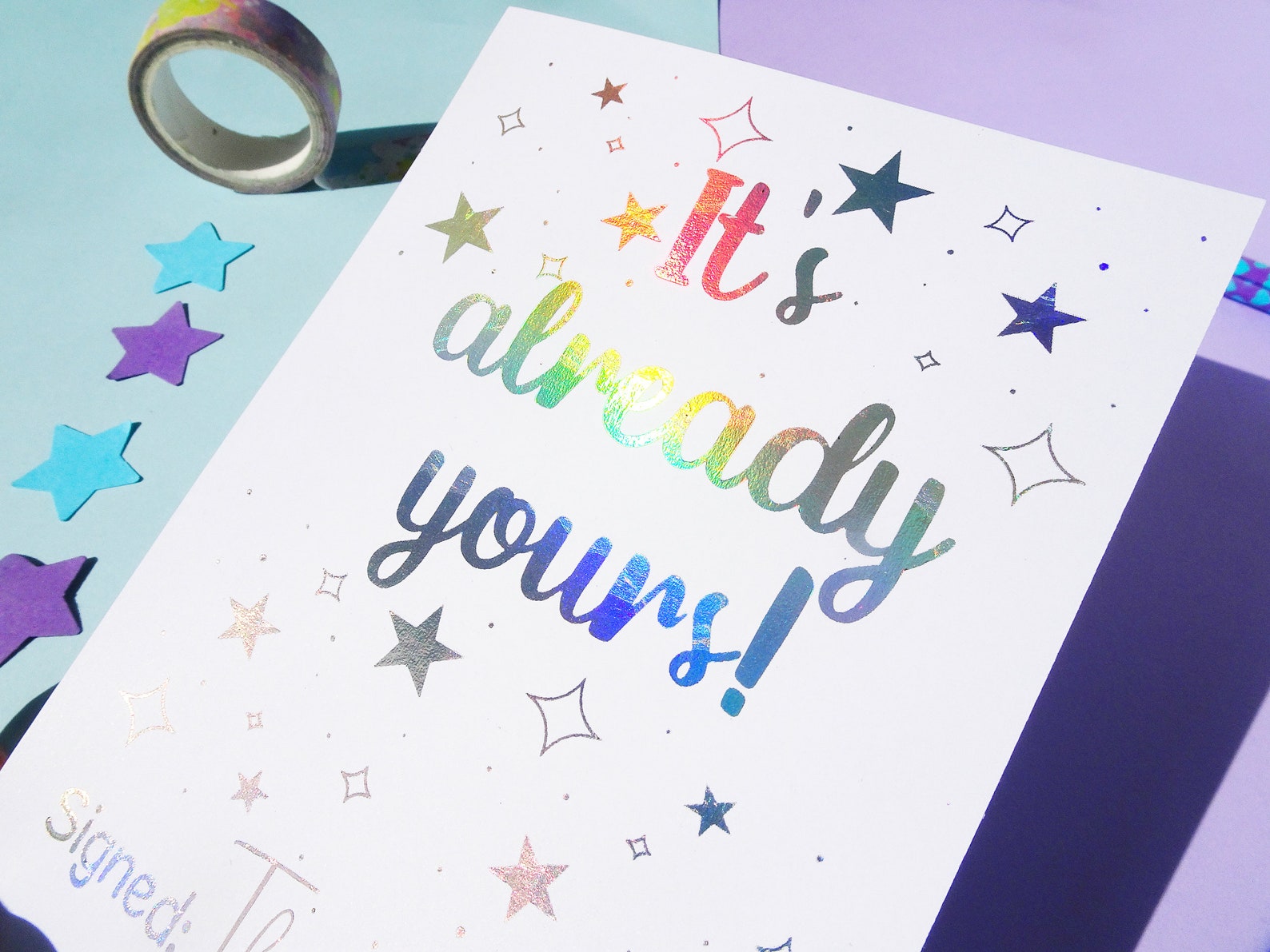 Inspirational Foil Quote Print, Foiled Lettering Print, Motivational ...