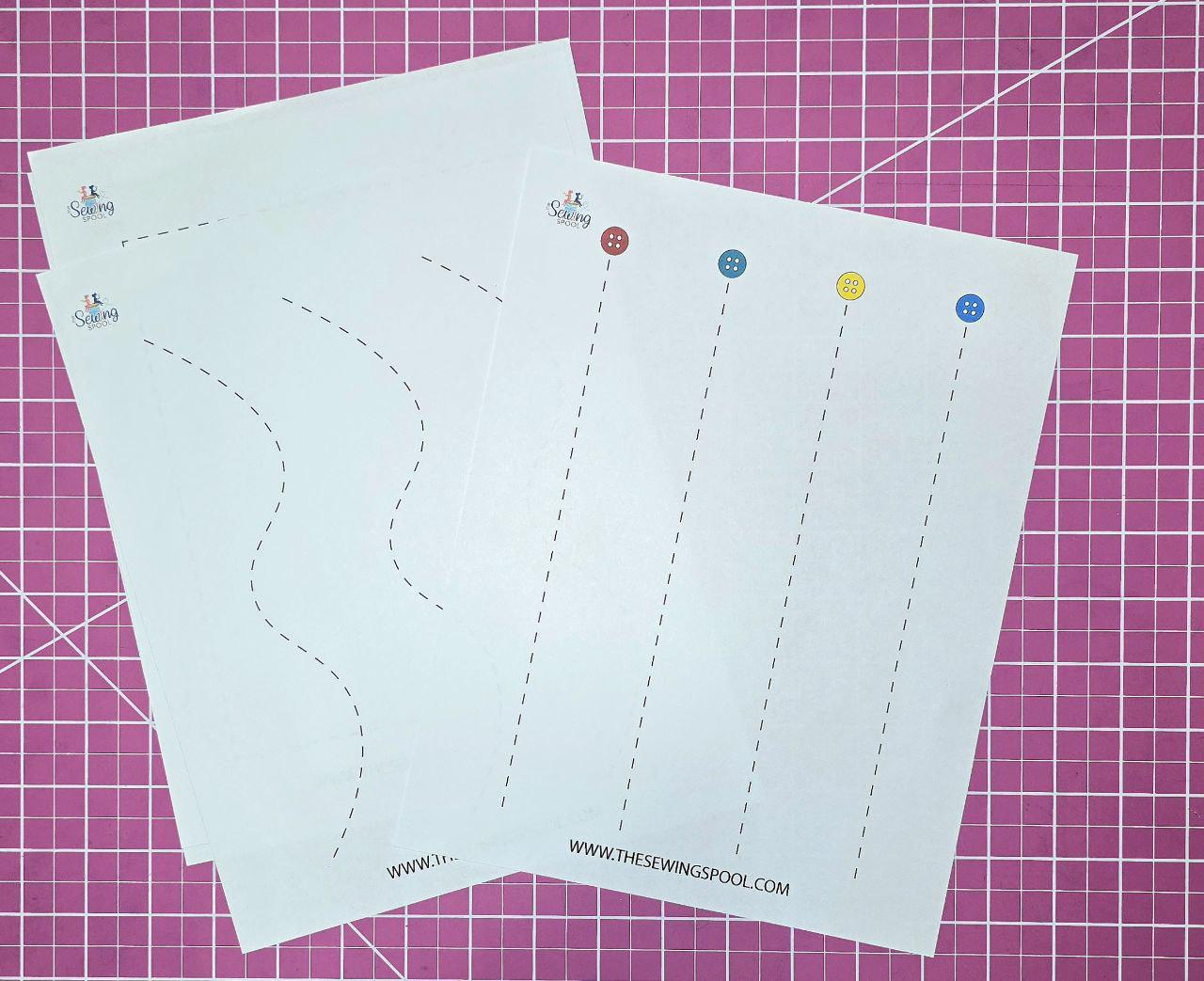 Sewing Machine Practice Sheets for Beginners | Sewing Skill Builder ...