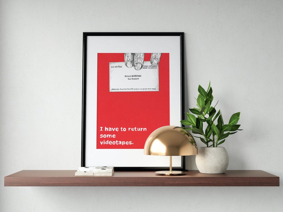 American Psycho Print - Etsy