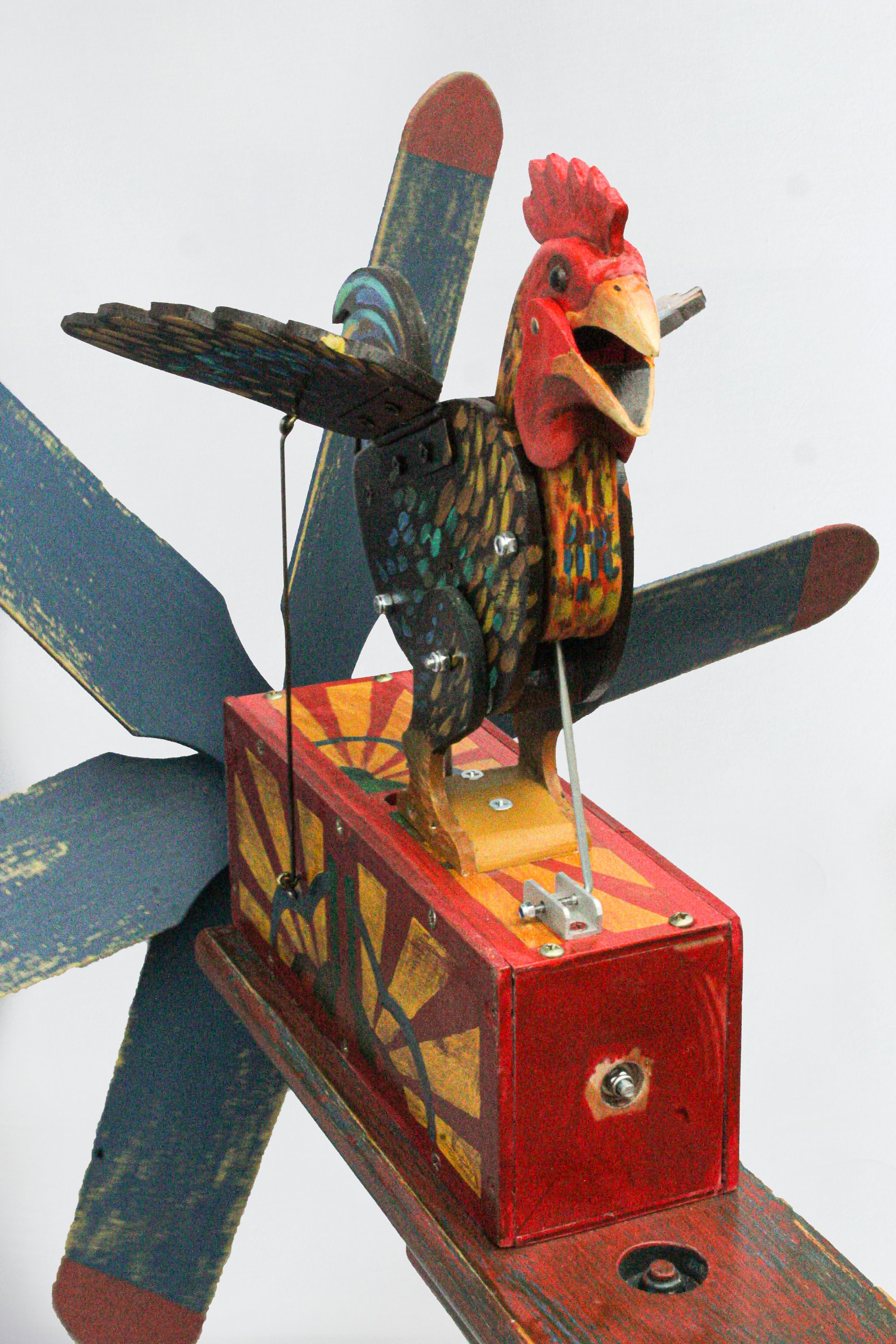 Rooster Whirligig Construction Plan - Etsy