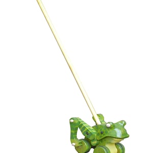 Construction Plan for Push Pull Frog Toy - Etsy