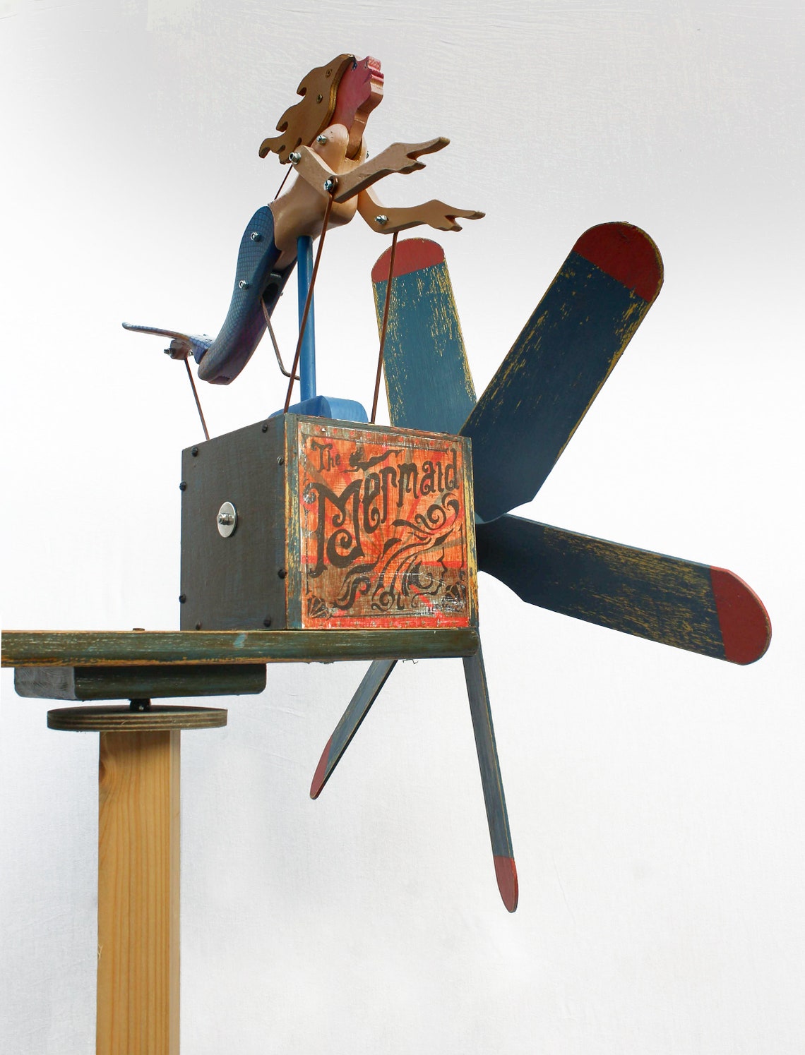 Mermaid Whirligig Construction Plan - Etsy