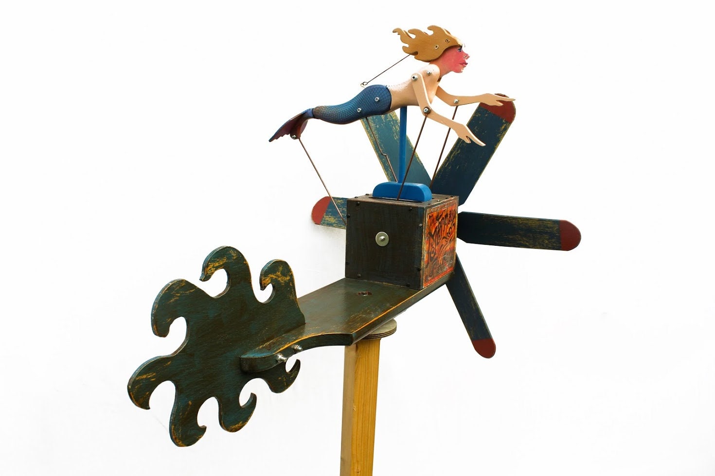 Mermaid Whirligig Construction Plan - Etsy