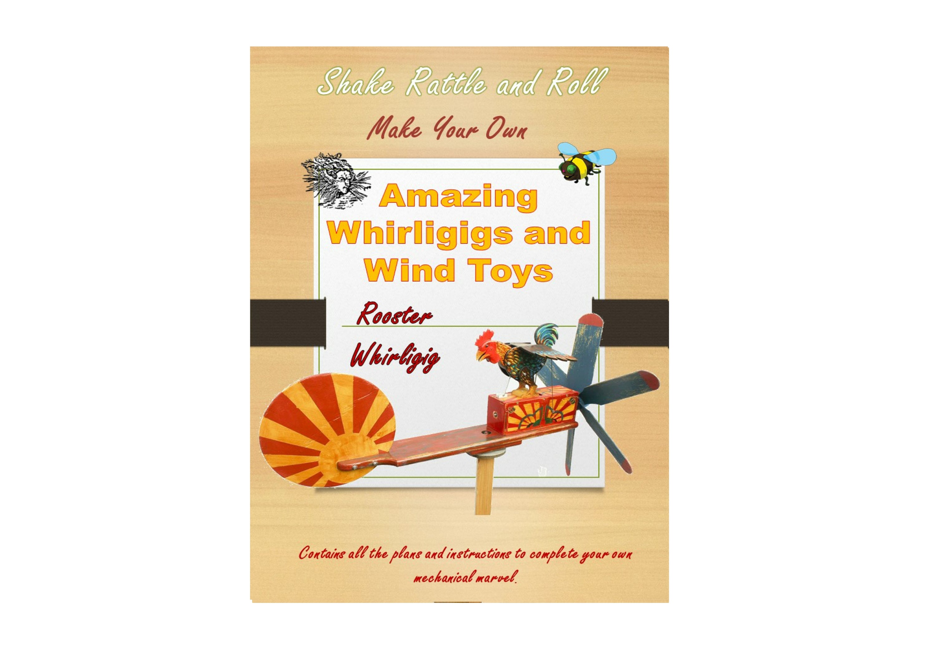 Rooster Whirligig Construction Plan - Etsy
