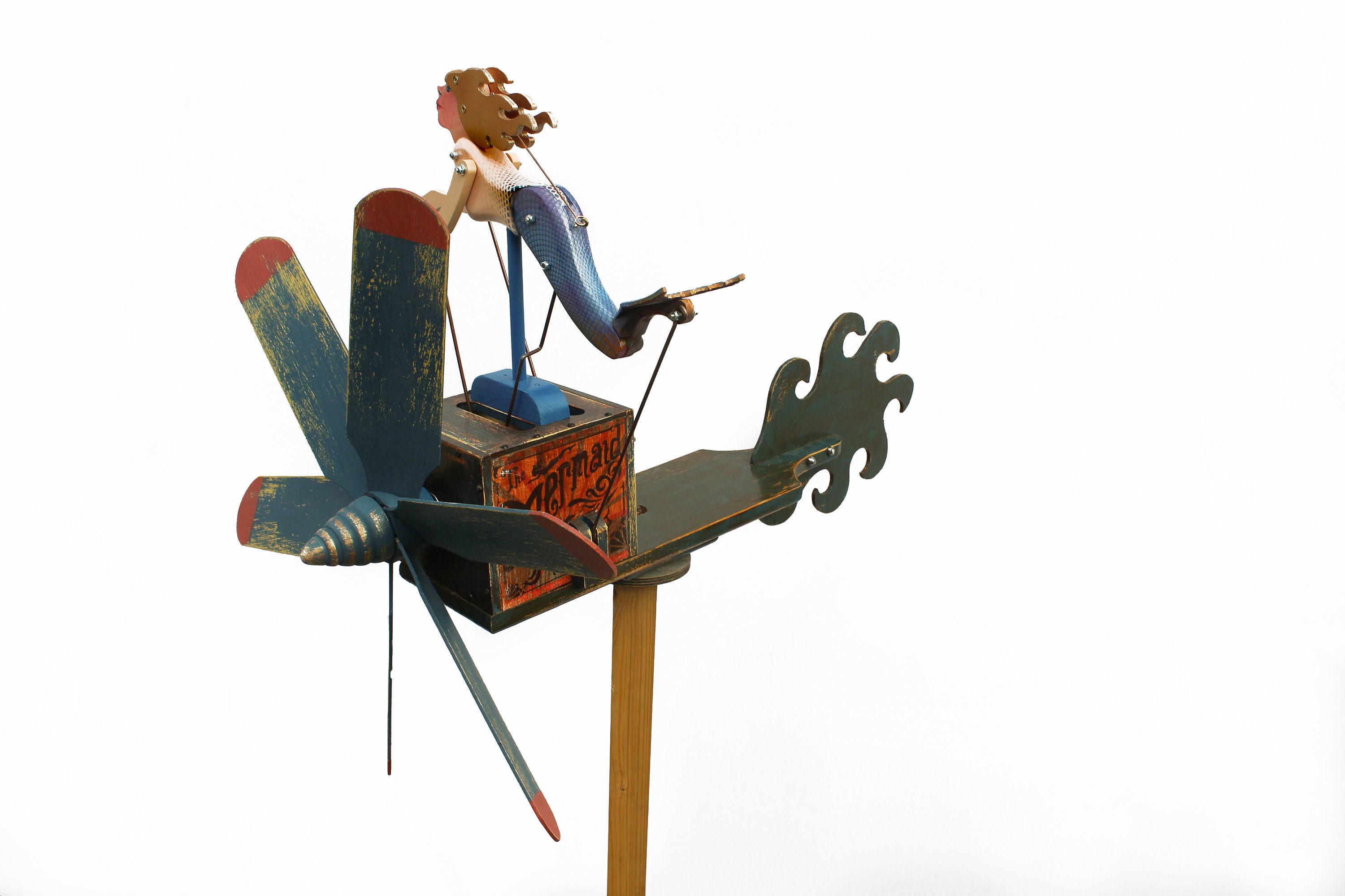 Mermaid Whirligig Construction Plan - Etsy