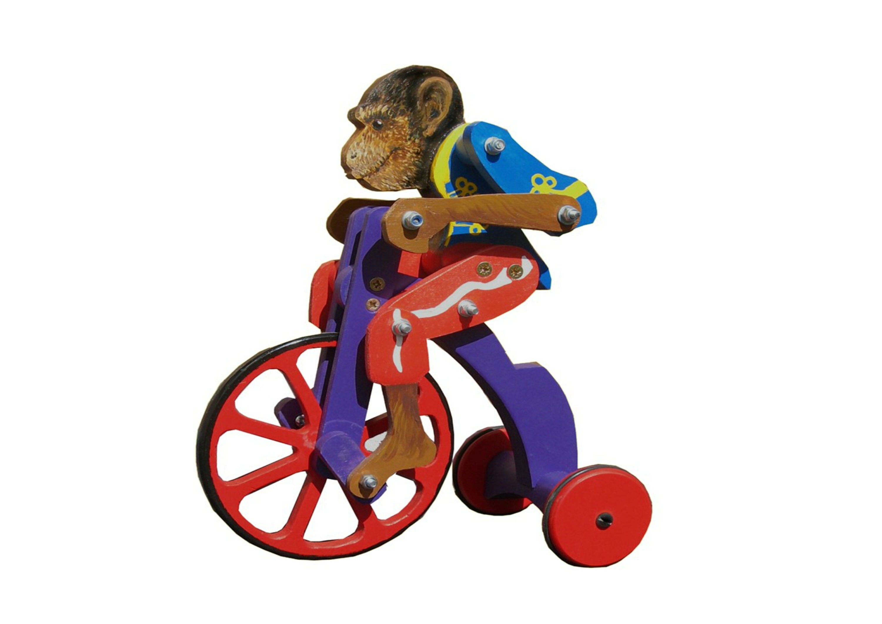 Tricycle Riding Chimp Toy Construction Plan - Etsy