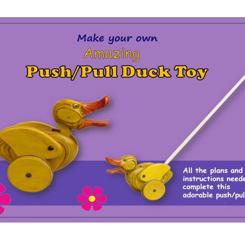 Push Pull Duck Toy Construction Plan - Etsy