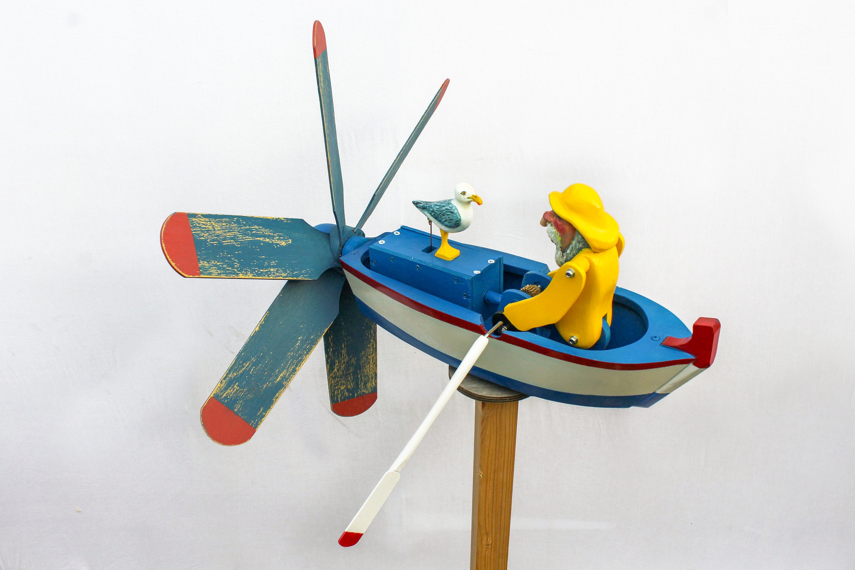 Fisherman Whirligig Construction Plan - Etsy Canada
