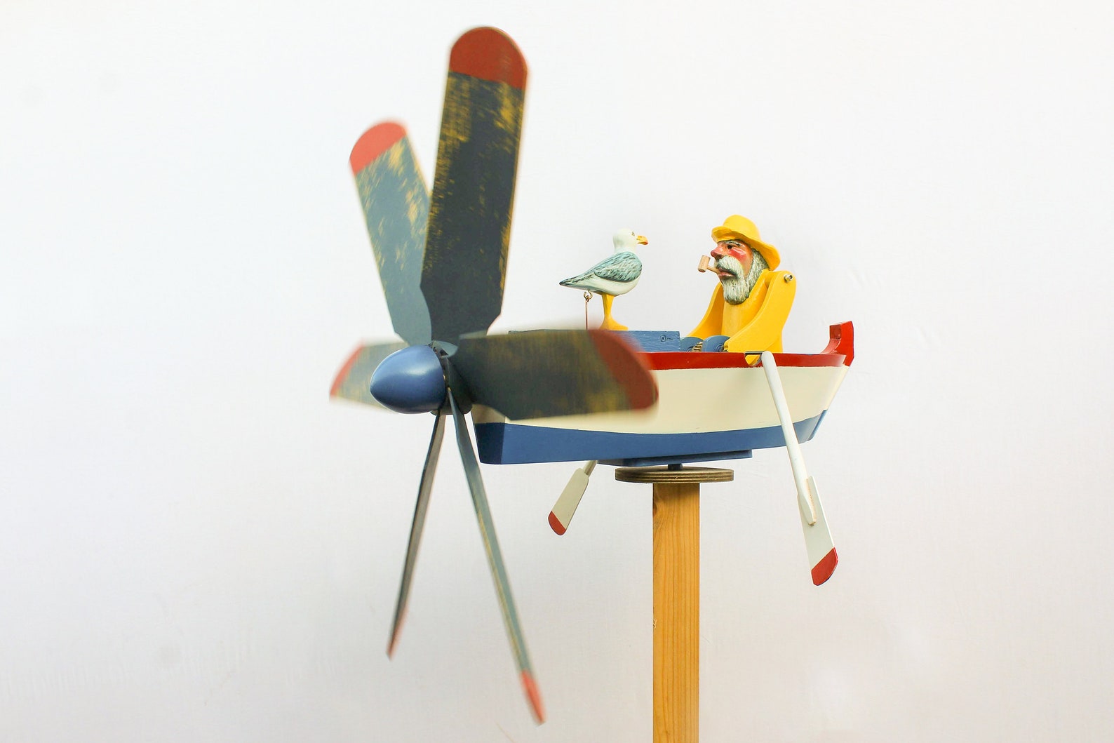 Fisherman Whirligig Construction Plan - Etsy