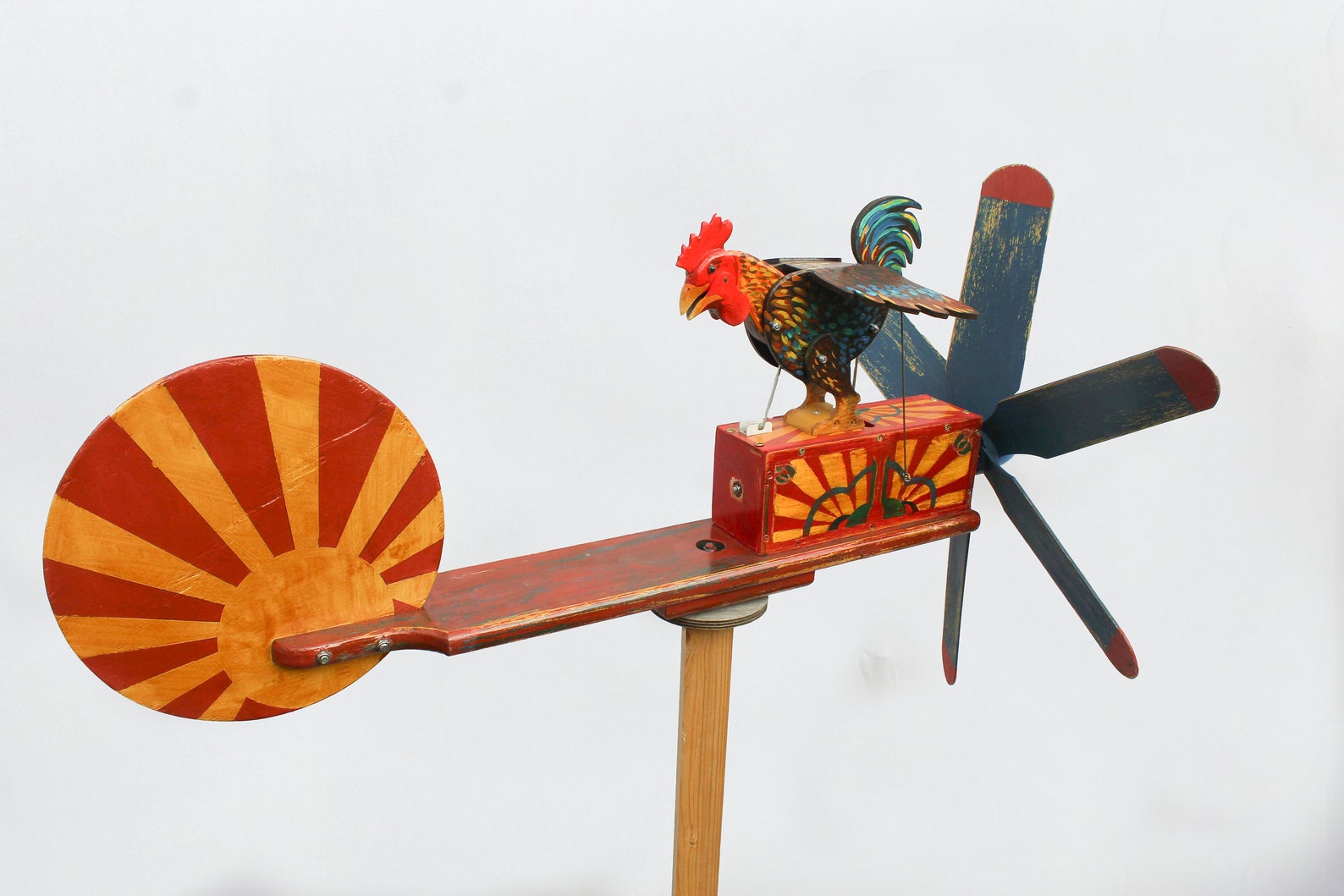 Rooster Whirligig Construction Plan - Etsy
