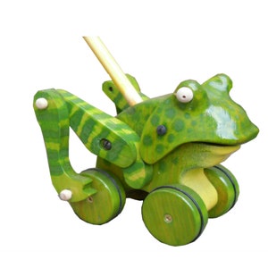 Construction Plan for Push Pull Frog Toy - Etsy
