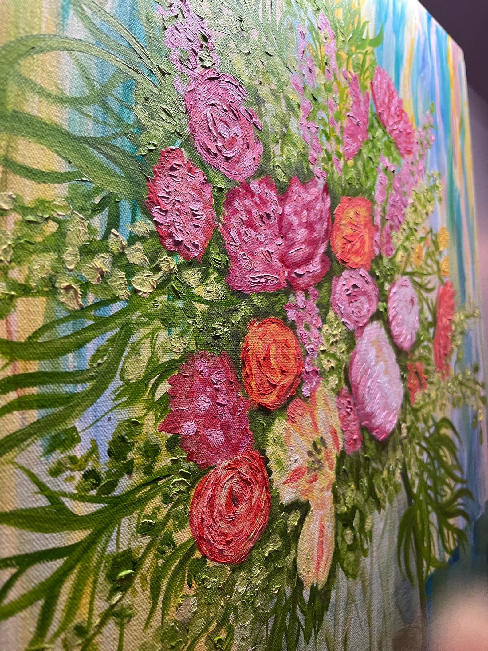 Spring Flowers Original Oil on Gallery Wrapped Canvas, Original Oil ...