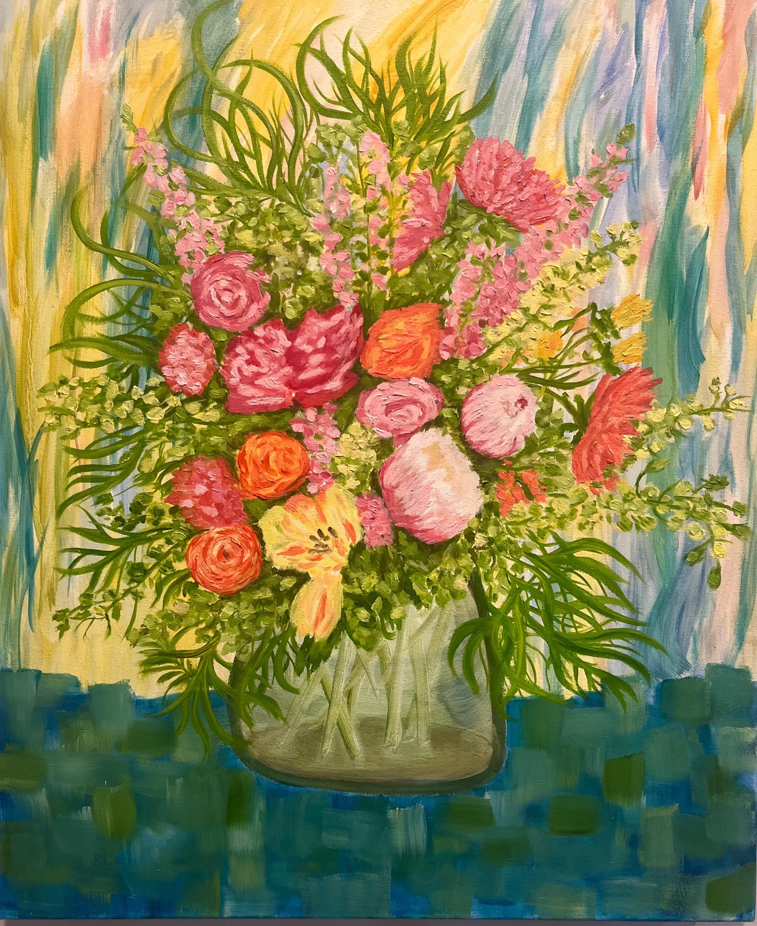Spring Flowers Original Oil on Gallery Wrapped Canvas, Original Oil ...