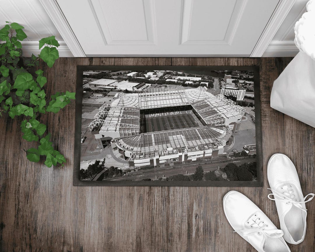 Manchester United Old Trafford Aerial Stadium Photo Door Mat Football ...