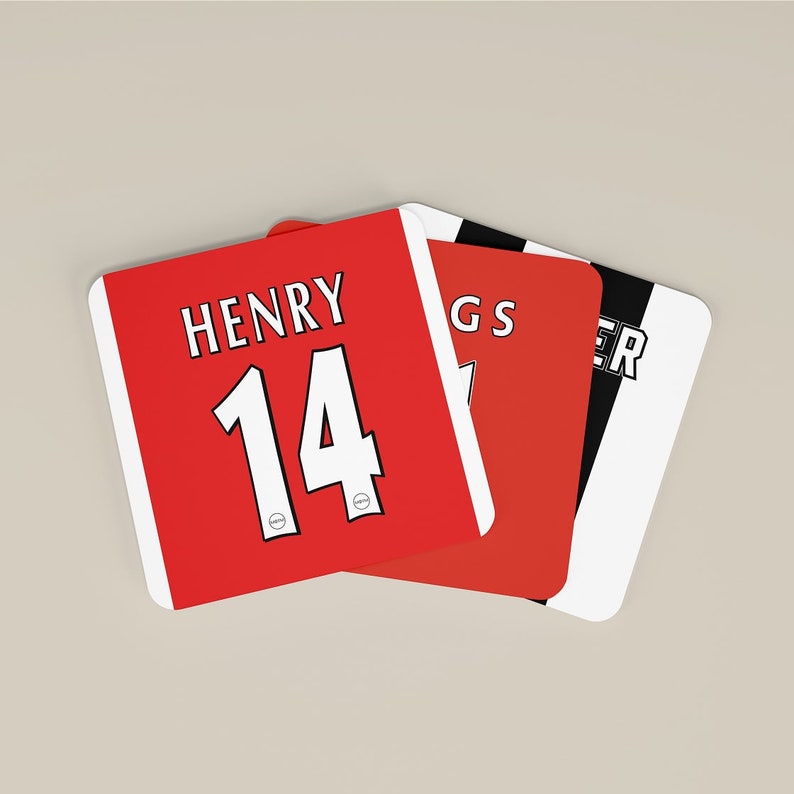 Premier League Legends Football Coasters Set of 8 - Etsy UK