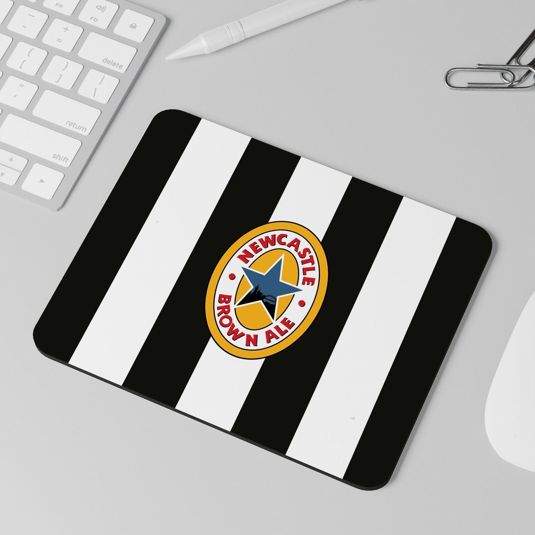 Newcastle United Retro 1995 Home Kit Mouse Mat Football Mousepad Gift ...