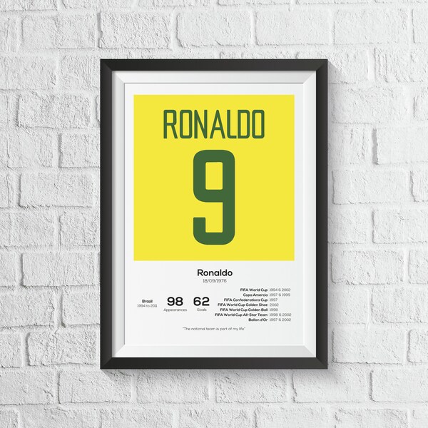 R9 Ronaldo Print - Etsy