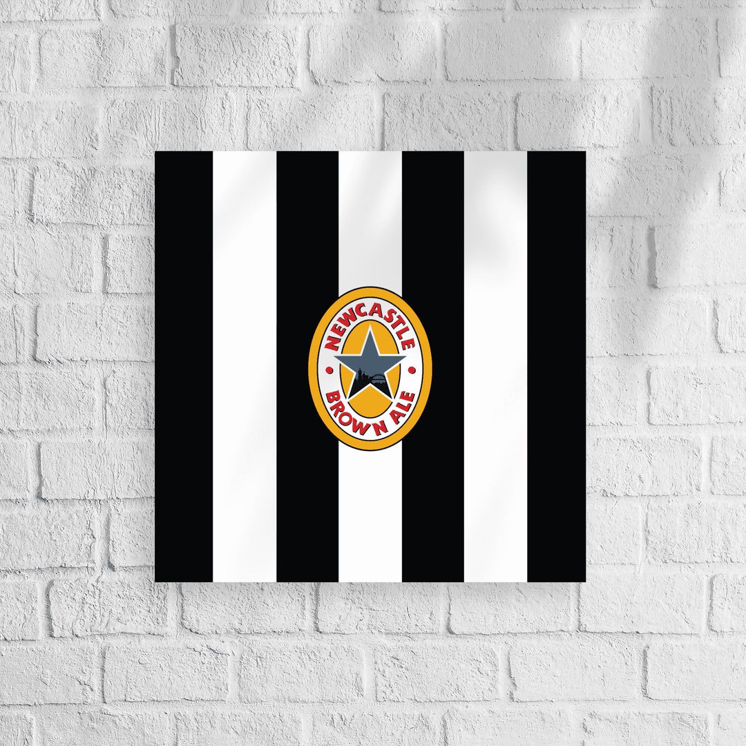 Retro Newcastle United Home Kit Canvas Gift for Newcastle Fan Newcastle ...