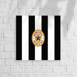 Retro Newcastle United Home Kit Canvas Gift for Newcastle Fan Newcastle ...